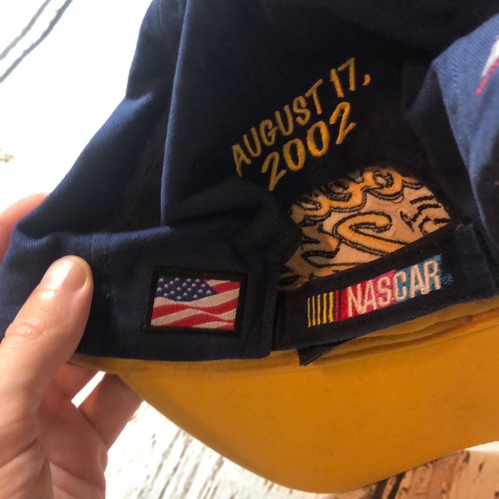 2002 Nascar Cabelas 250 Vintage Hat Blue Yellow - Gem